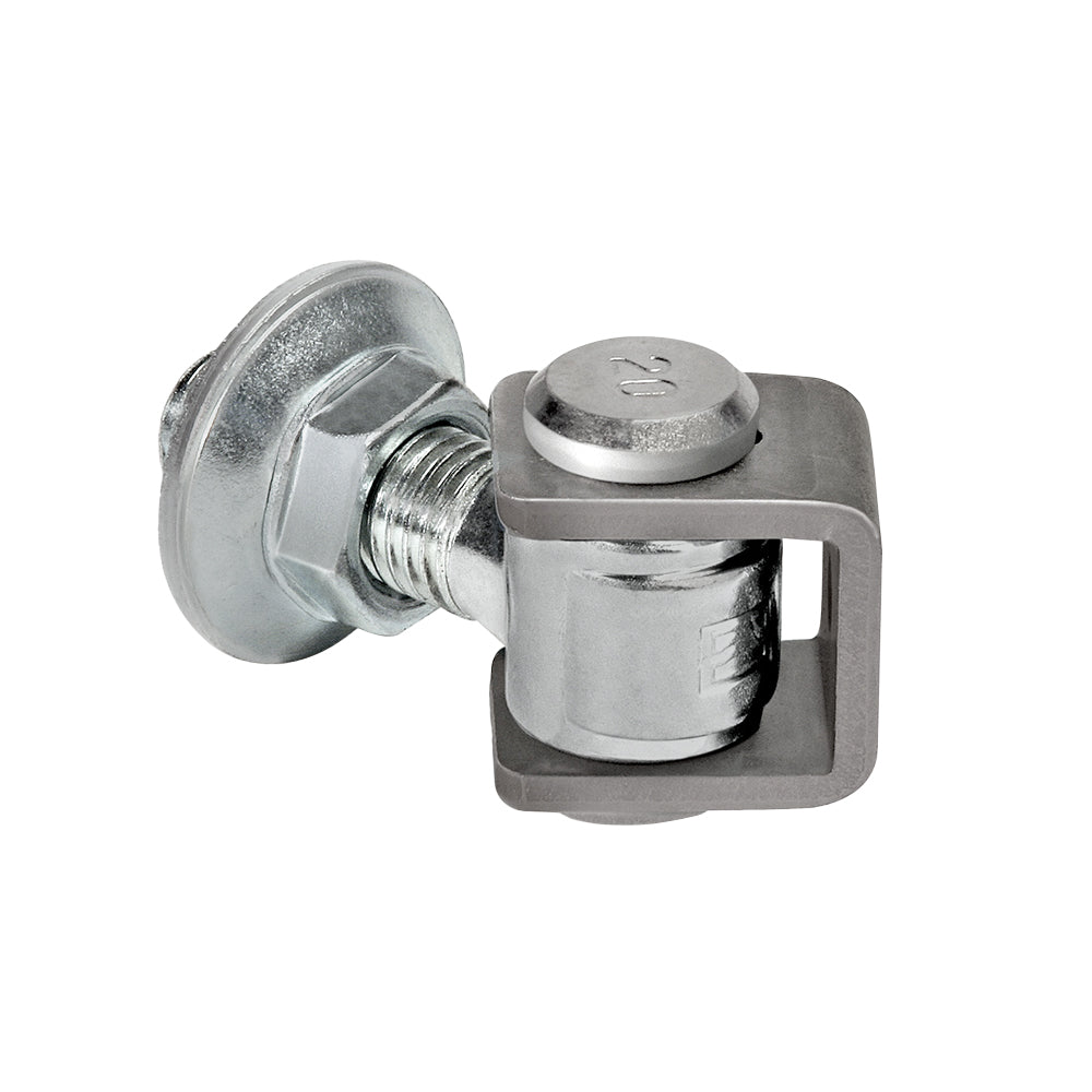 Gate Hinge M20 Adjustable 150kg Weld - Otter Fencing - Tubular Fitting
