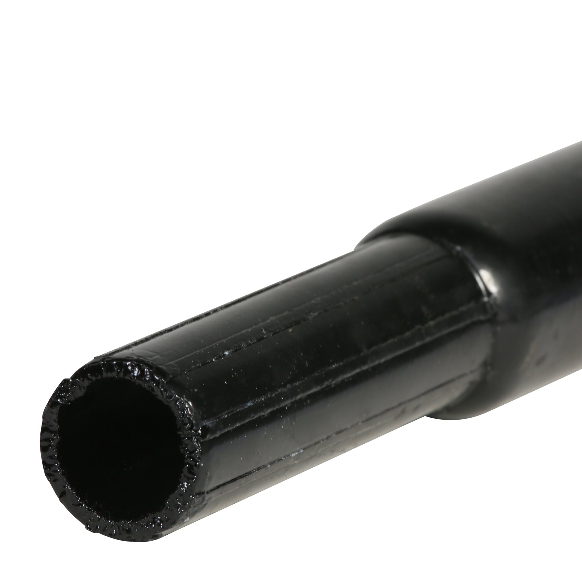Swaged Round Steel Pipe (CHS) Powder Coated Black - Otter Fencing ...
