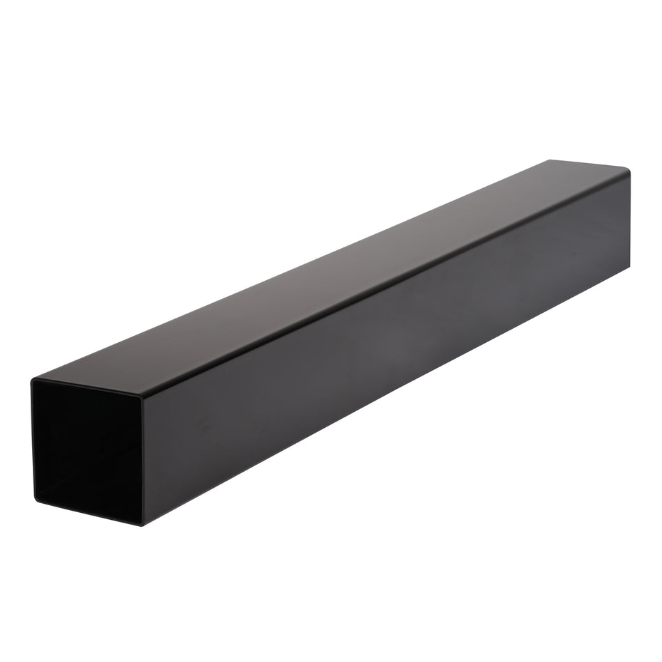 Square Steel Post Powder Coated Black - Otter Fencing - Tubular Post