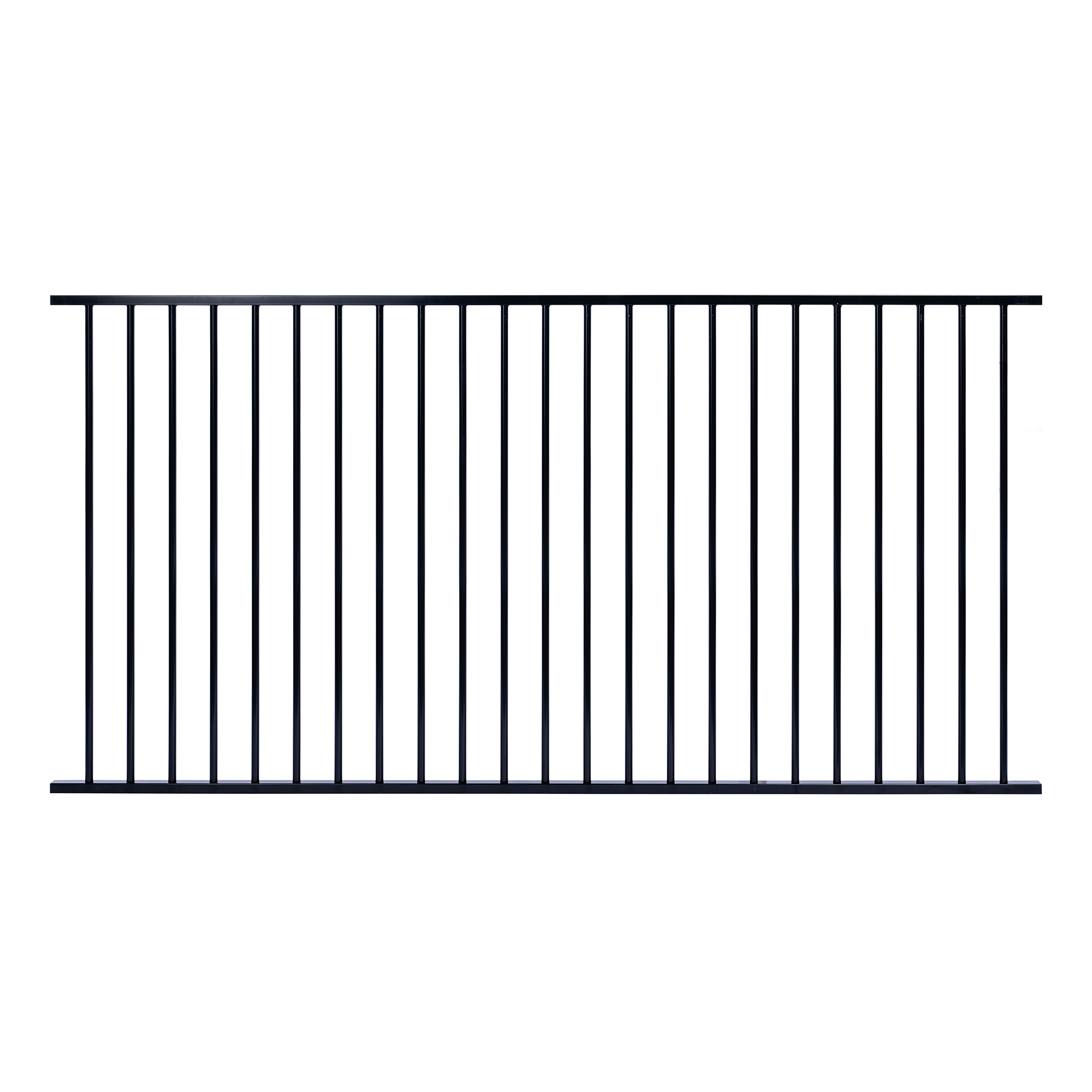 Sturt Tubular Panel (Flat Top) Powder Coated Black - Otter Fencing ...